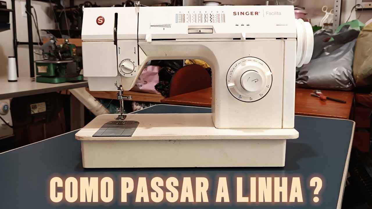 COMO PASSAR A LINHA NA MÁQUINA SINGER - YouTube