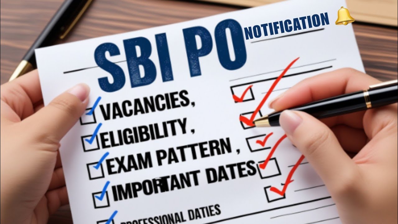 Sbi po notification 2024-25 complete details ☺️exam pattern 📋prelims ...