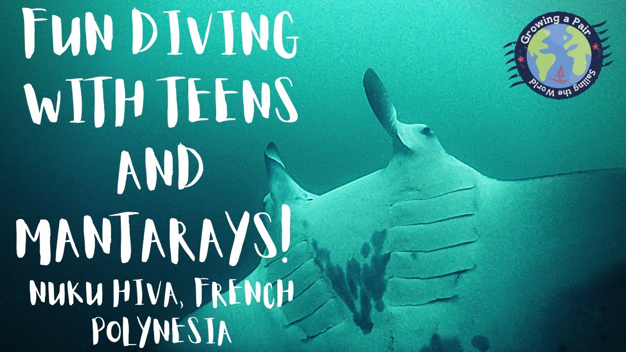 MANTA ATTACK (sort of) and family scuba fun with the boys - YouTube