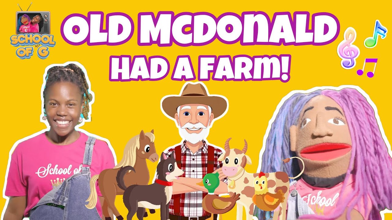 Old McDonald Had a Farm 🐄🐓 | Sing Along with School of G | Nursery ...