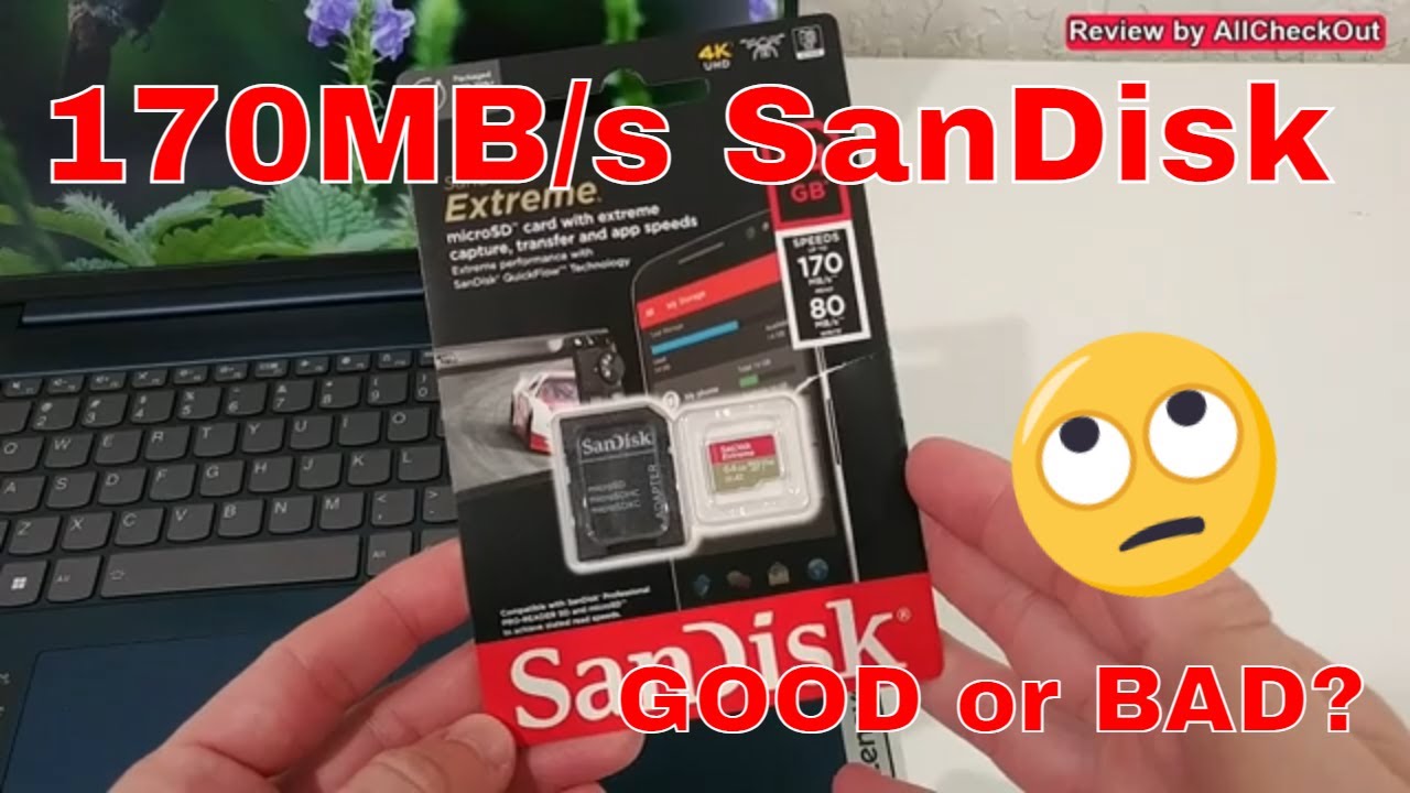 SanDisk 64GB Extreme microSDXC UHS-I Micro SD Card 170MB/s, C10, U3 ...