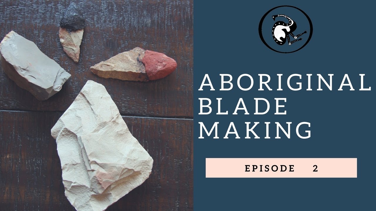 Aboriginal blade making with Traditional Resin handle - YouTube
