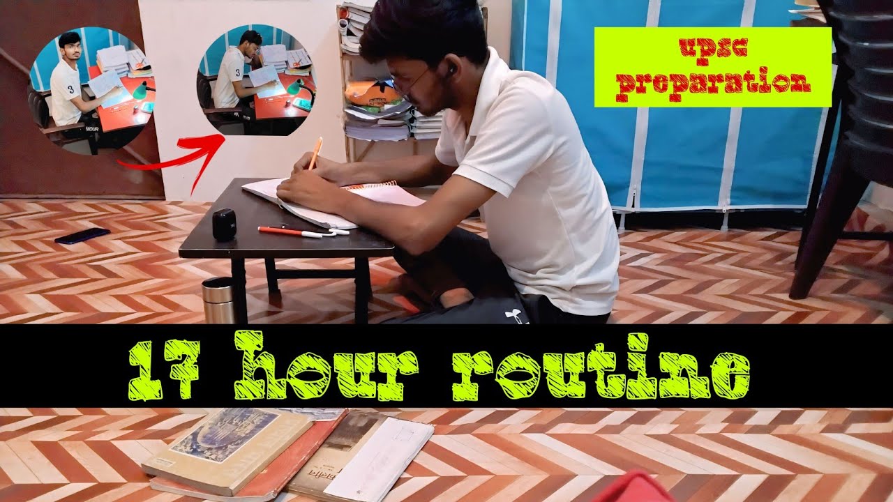 17 hour study schedule | upsc aspirant | upsc prelims 2025 - YouTube