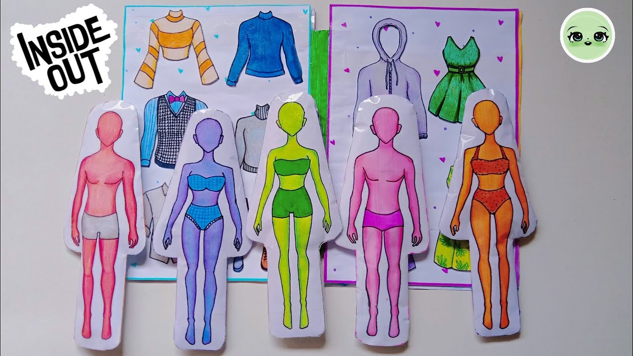 [paper Diy ️] Inside Out 2 Emotions in paper dolls | Dress Up - YouTube