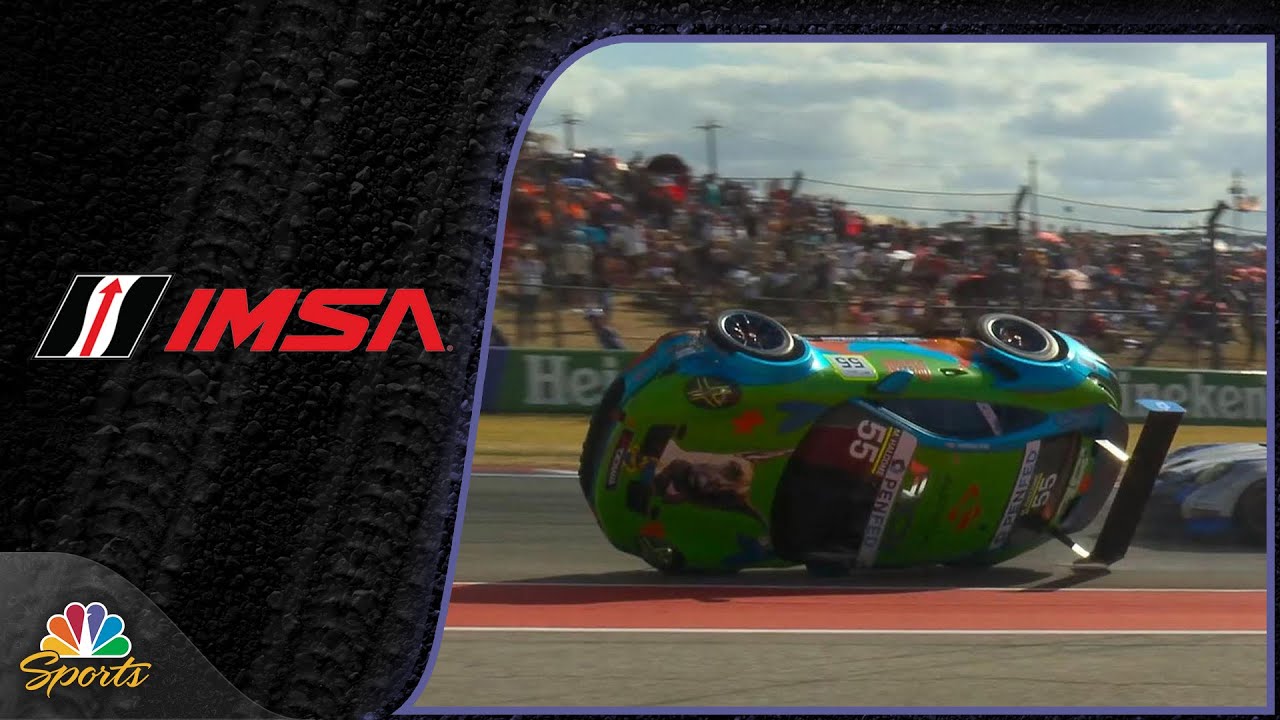 Matt Halcome flips in IMSA Porsche Carrera Cup at Circuit of the ...