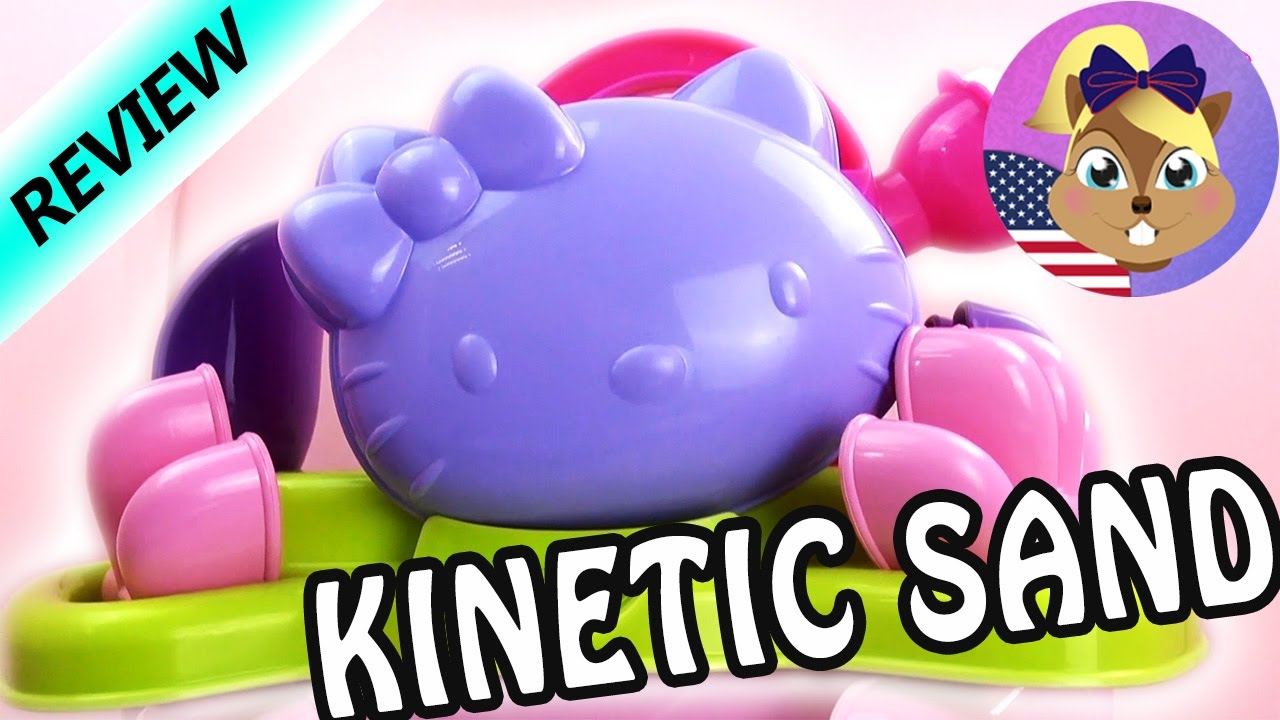 HELLO KITTY Kinetic Sand SET | Sand Art Kit | REVIEW - YouTube