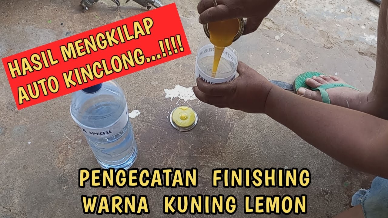 Proses ‼️Pengaplikasian Cat Finishing Warna Kuning - YouTube