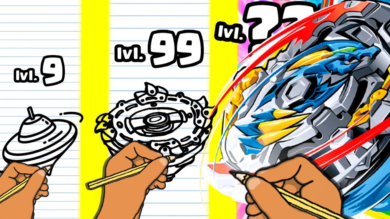 Desenhe as MELHORES BEYBLADES para vencer → Draw Coliseum 📱🎮 - YouTube
