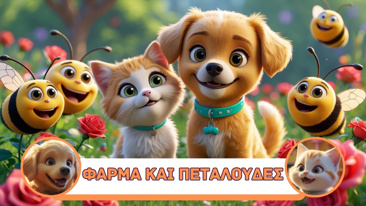 Φάρμα και Πεταλούδες! 🌳 | Παιδικά Τραγουδάκια 🎵 | Fouskas kai Loulou 🐱🐶 ...