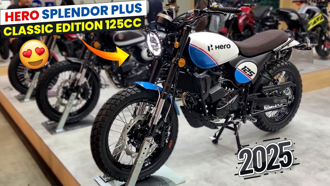 Classic Edition Hero Splendor Plus 125cc launch 2025 | Price & Launch ...