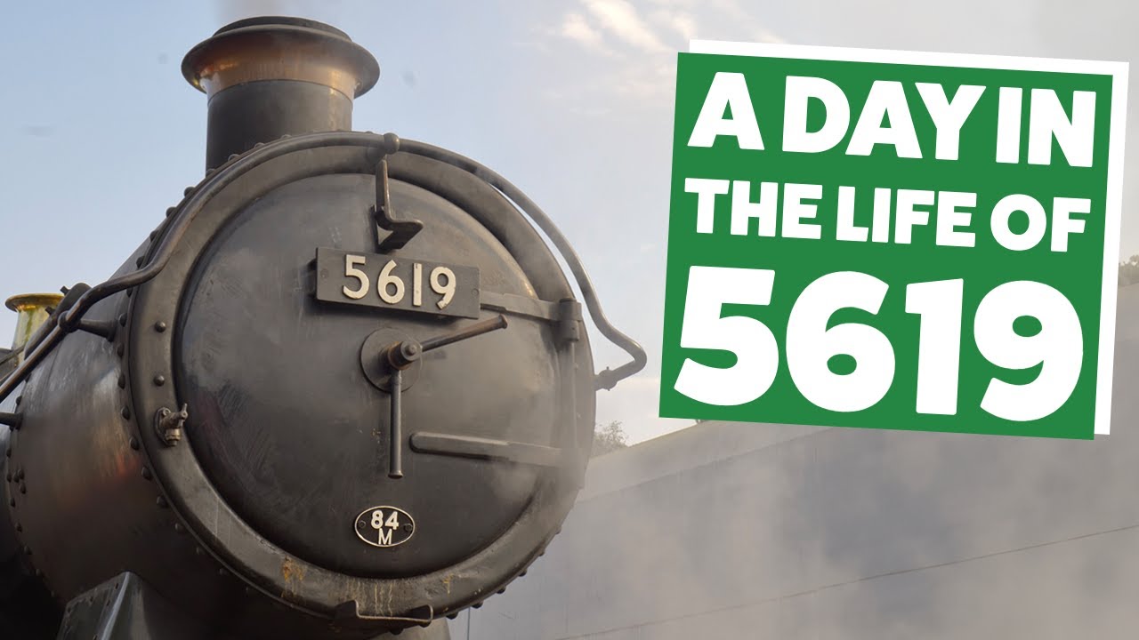 A Day in the Life of 5619 at Telford Steam Railway - YouTube
