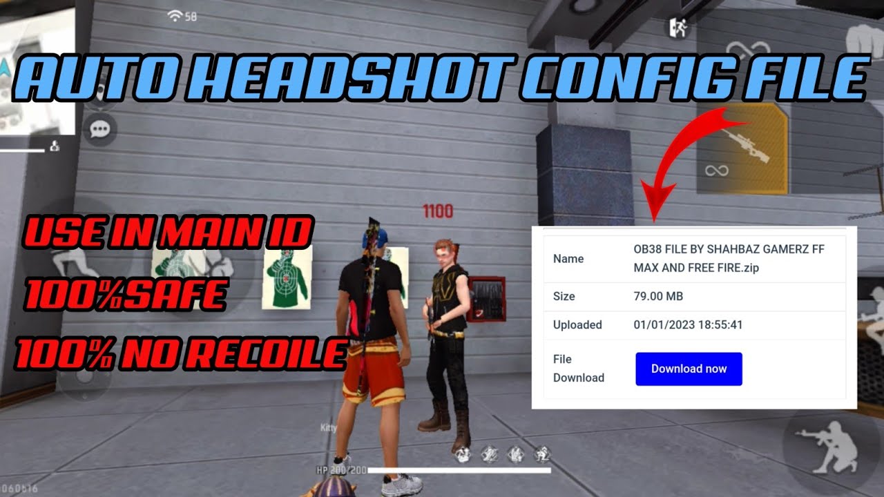 🔥OBB38 | Auto headshot config file free fire aimbot+aimlock | Headshot config file free fire max ...