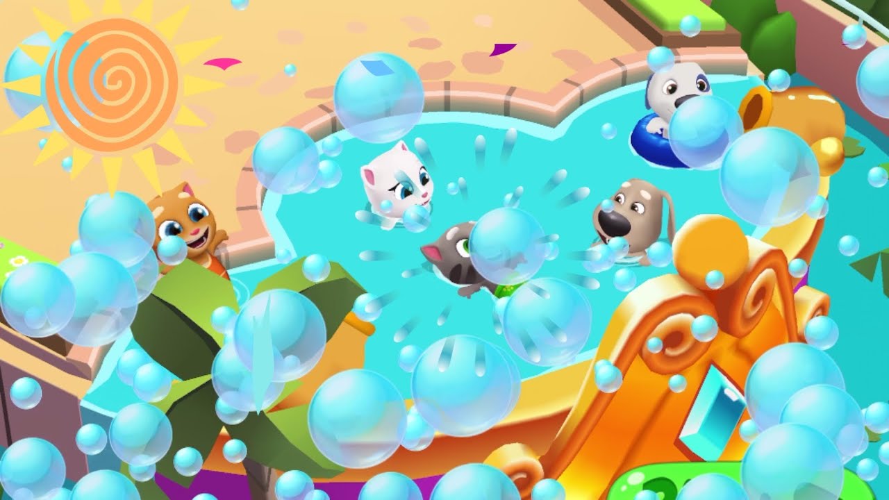 Talking Tom - Pool Puzzle Game App Play - YouTube