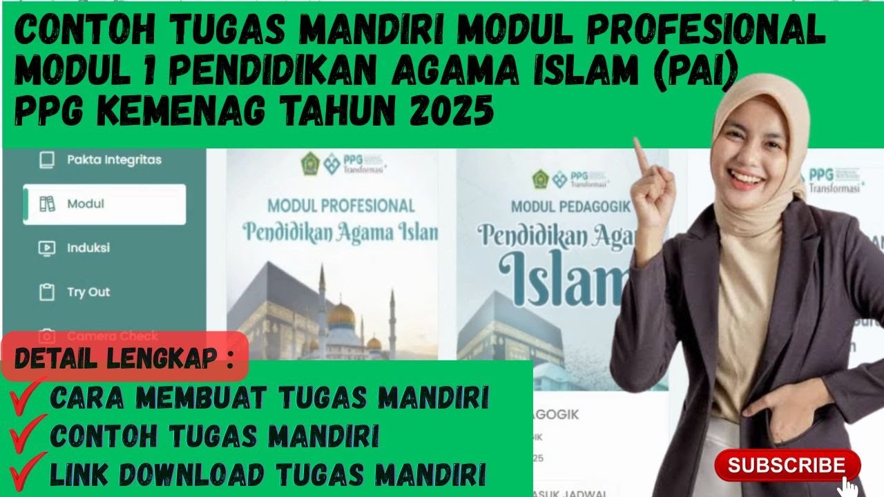 CONTOH TUGAS MANDIRI MODUL PROFESIONAL PPG KEMENAG 2025 – LMS PPG ...