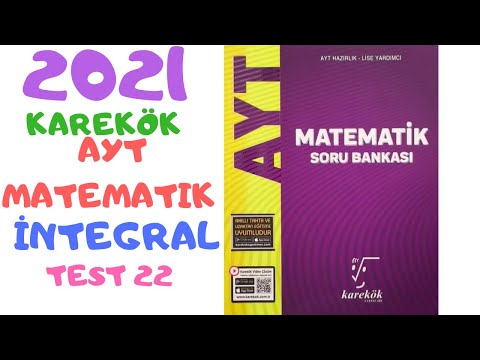 (2022) KAREKÖK AYT MATEMATİK   İNTEGRAL TEST 22