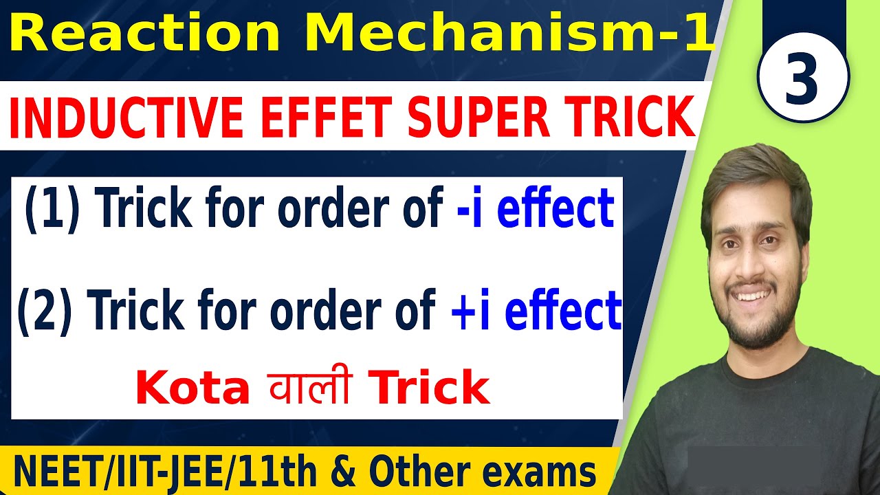 Super Trick For Inductive Effect | GOC-1st | +I effect & -I Effect ...