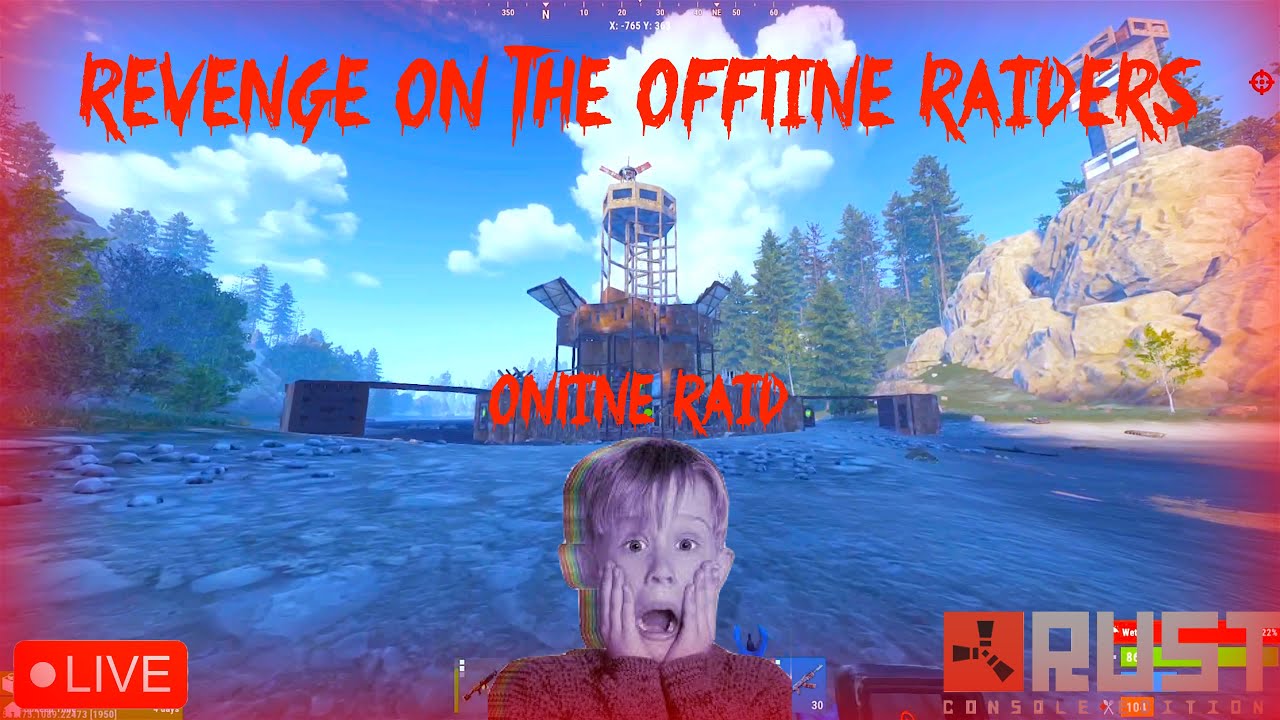 Revenge On The Offline Raiders Rust Console - YouTube