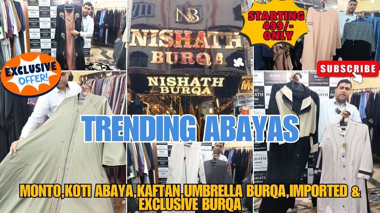 Burqa Starting ₹499 Only || Turkish Monto, Abaya, Kaftan || NISHATH ...