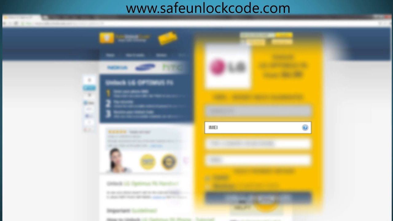 How to Unlock LG Optimus F6 from MetroPCS, ATT, Rogers, O2 & more ...
