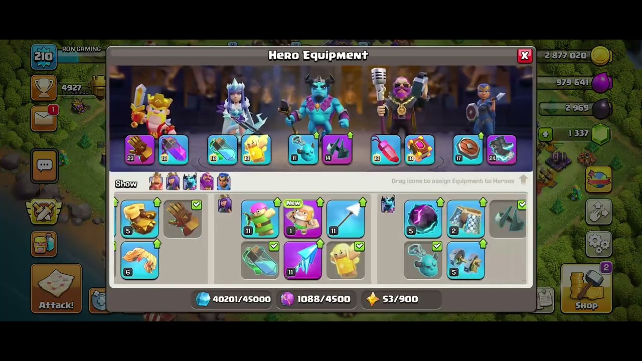 Spending all ores to max Action Figure. COC! - YouTube
