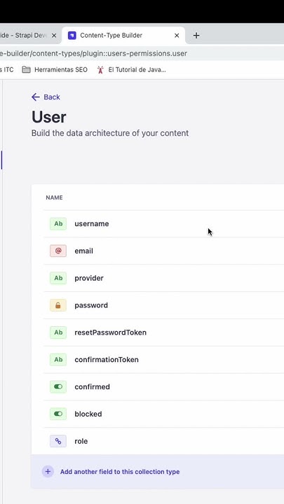 Crea tipos de contenido con Strapi: Content Type Builder - YouTube
