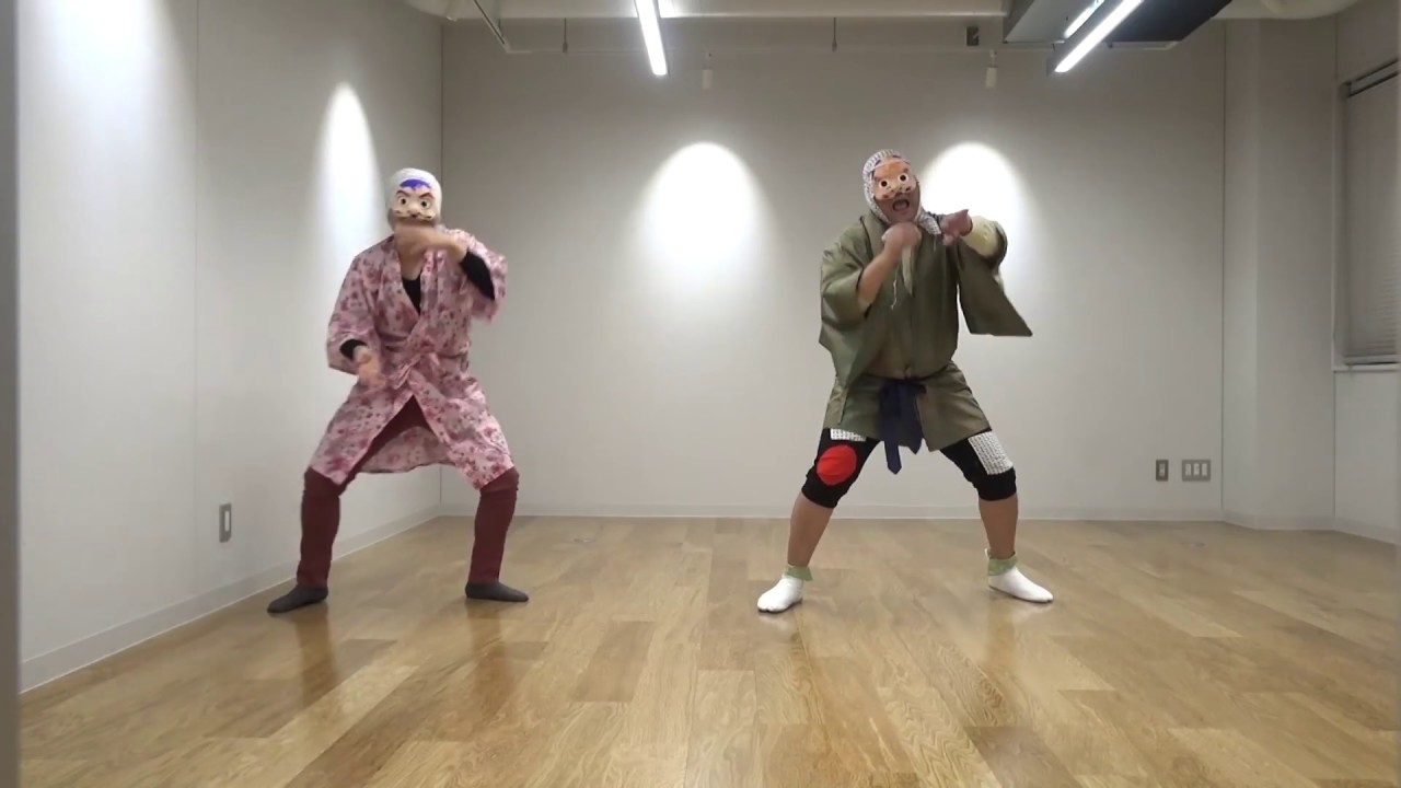 【Japanese Funny God Dancing】”hyottoko”brotherz NO2 - YouTube