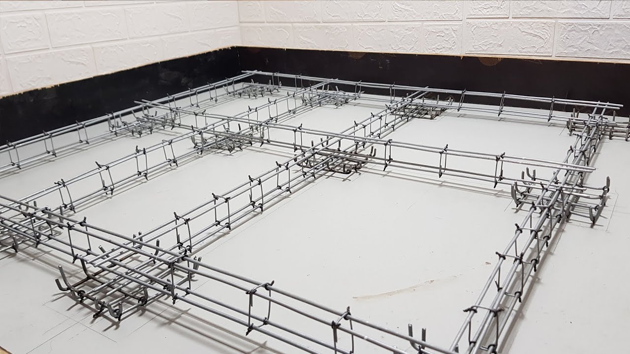 HOW TO MAKE ITEMS FOR STEEL FOUNDATION OF A HOUSE---DIY Mini House #1 ...