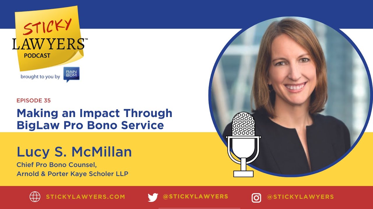 Making an Impact Through BigLaw Pro Bono Service - Lucy McMillan - YouTube