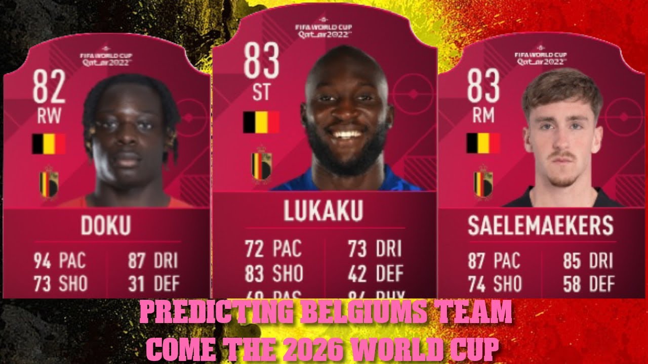 PREDICTING 🇧🇪 BELGIUMS TEAM COME THE 2026 WORLD CUP FT. LUKAKU, DOKU ...