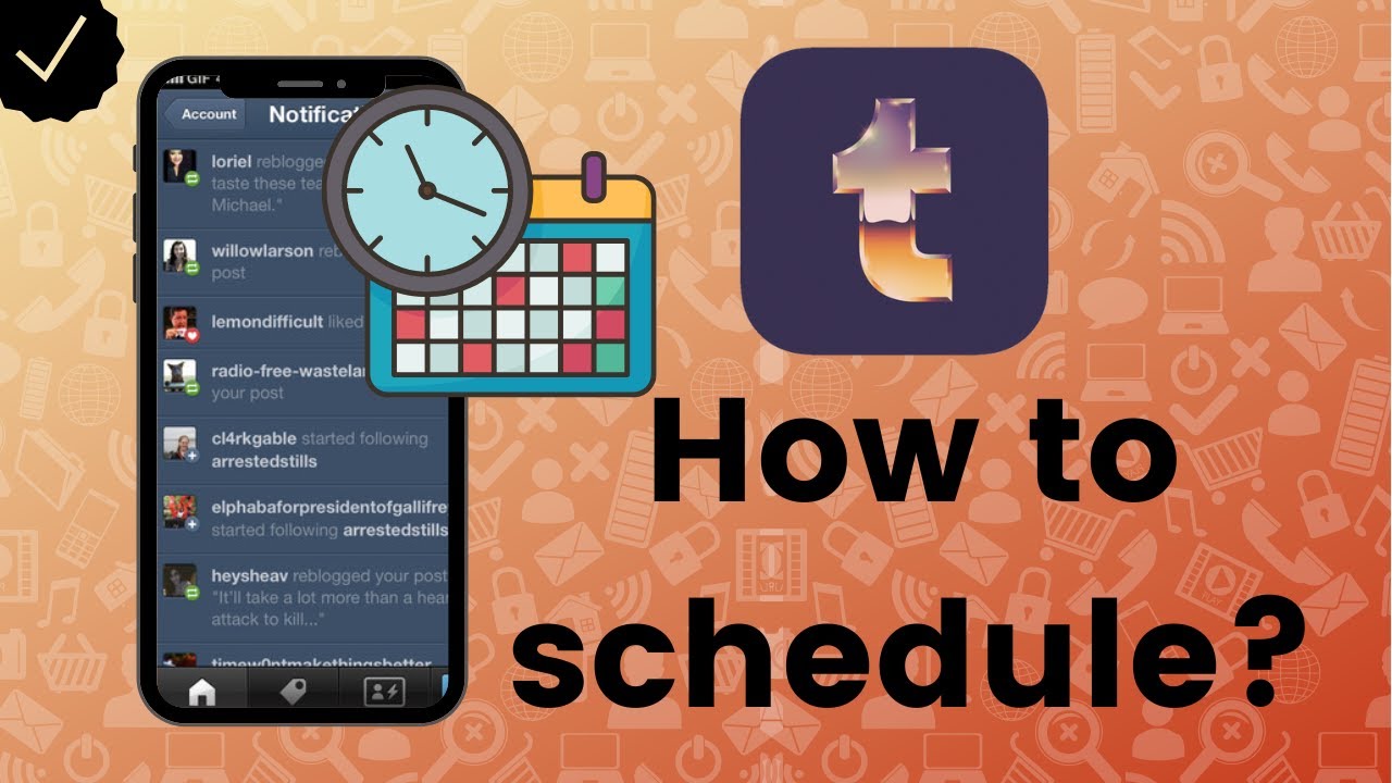 How to schedule a post on Tumblr? - YouTube