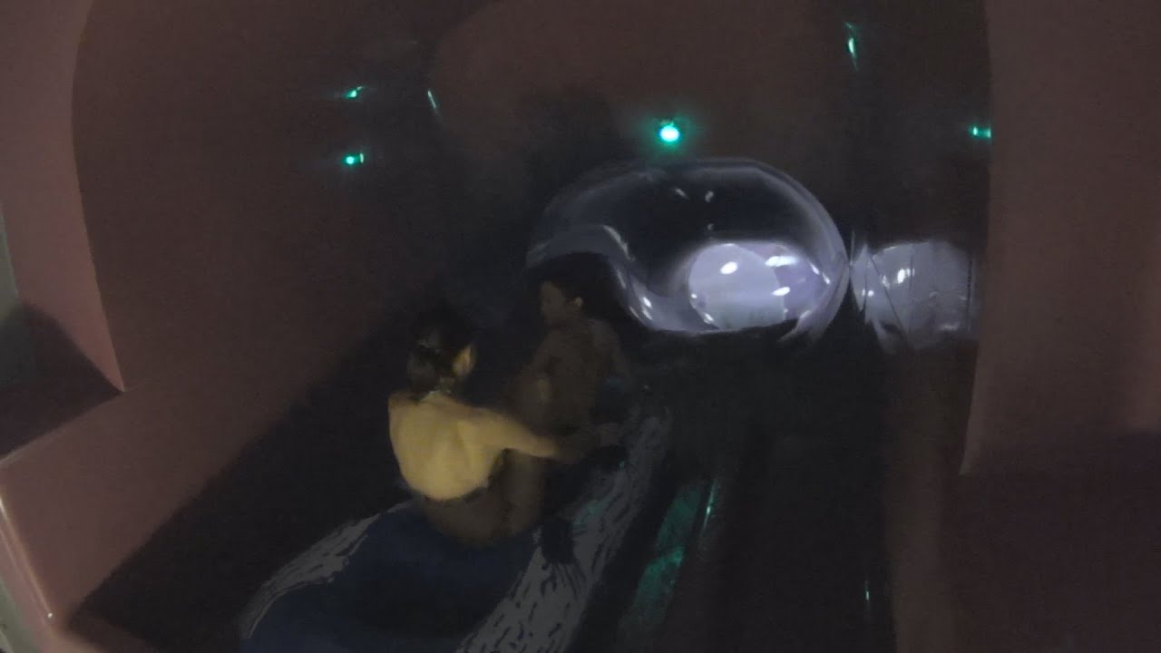 Scary Tube Water Slide at Therme Wien - YouTube