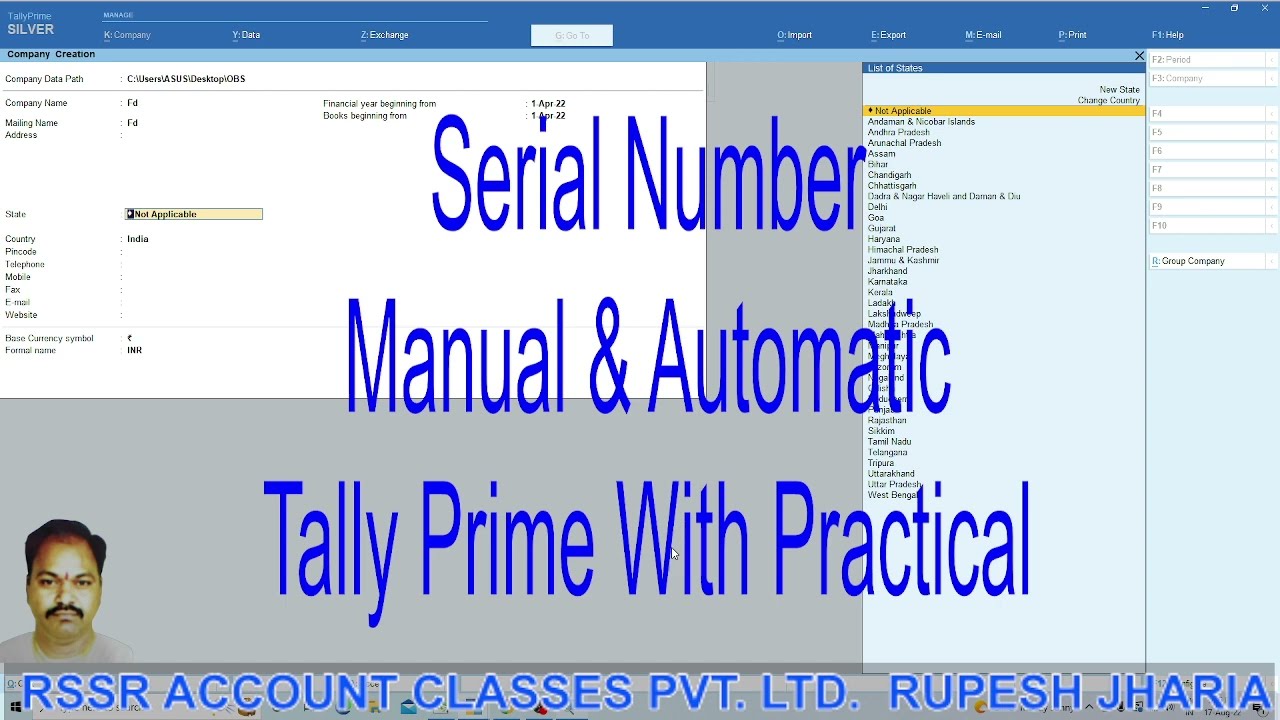 How To Invoice Serial Number Setting In Tally Prime Manual Automatic How To Invoice Serial Number Setting In Tally Prime Manual Automatic