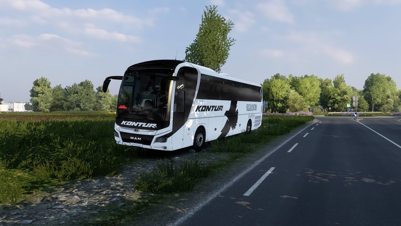 EURO TRUCK SIMULATOR 2 | MAN BUS MOD | REALASTIC MOD - YouTube