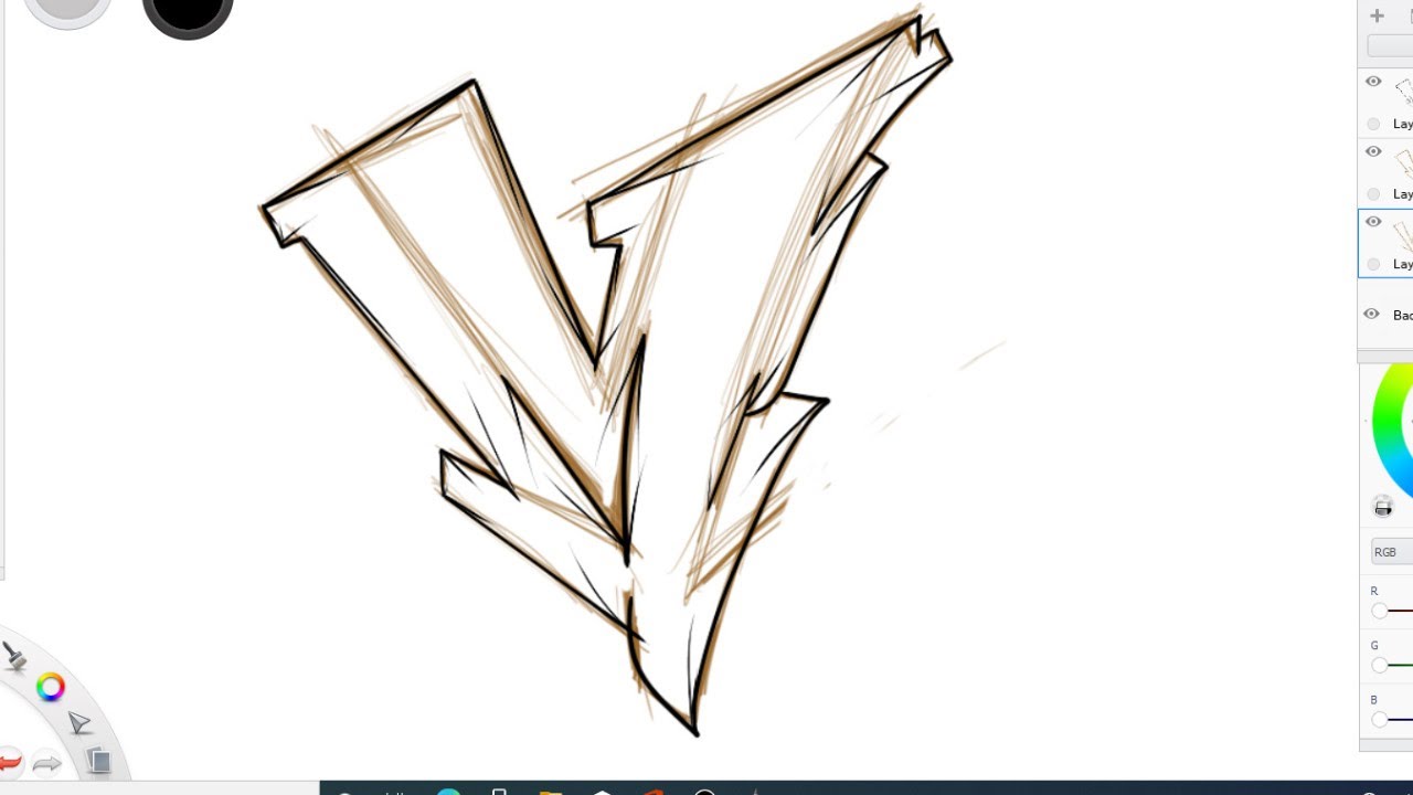 How To Graffiti Letter M, #6 Ghetto Style Graffiti For Beginners to PRO ...