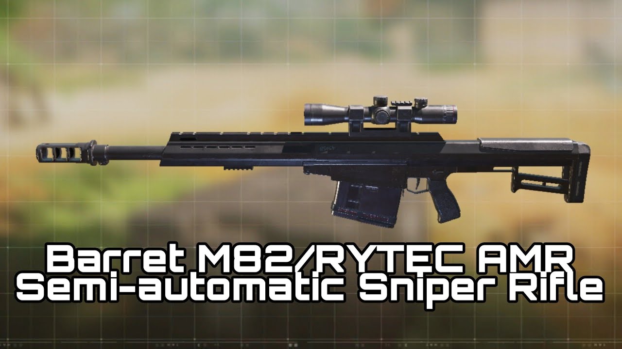 Barret M82/RYTEC AMR Semi-automatic Sniper Rifle - YouTube