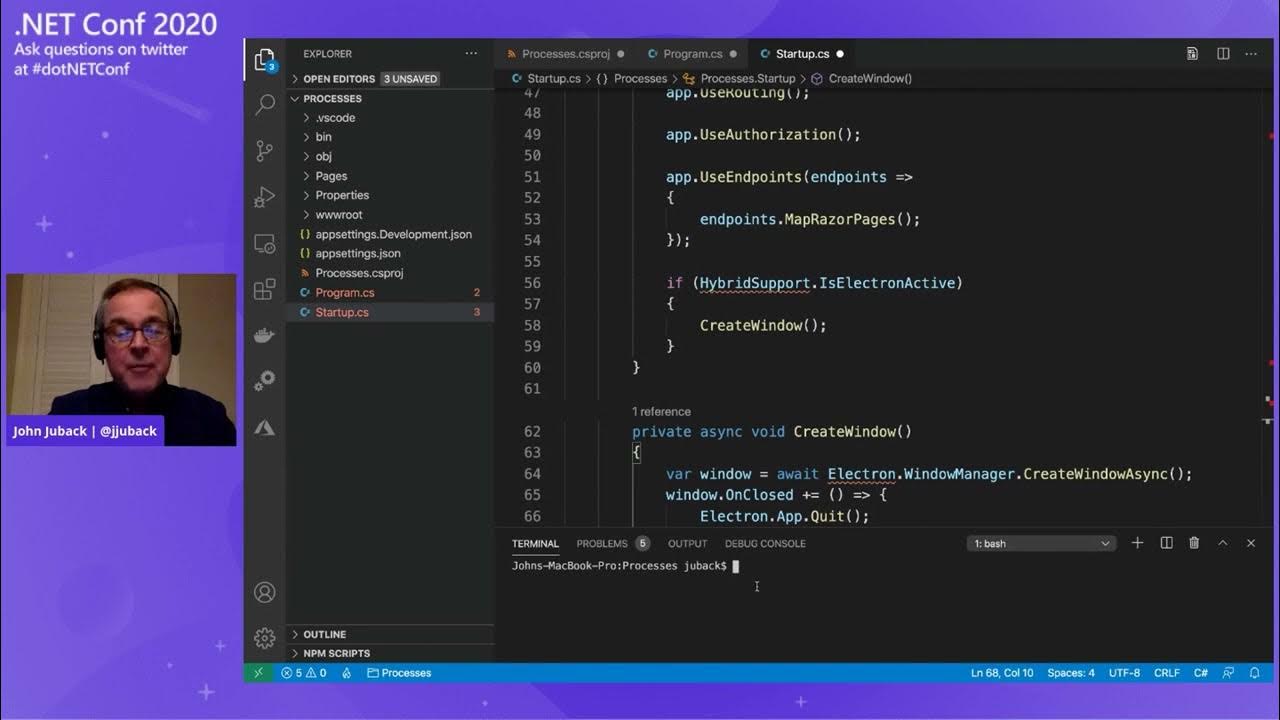 NET Conf 2020 Building Cross Platform Desktop Apps with Electron NET - YouTube