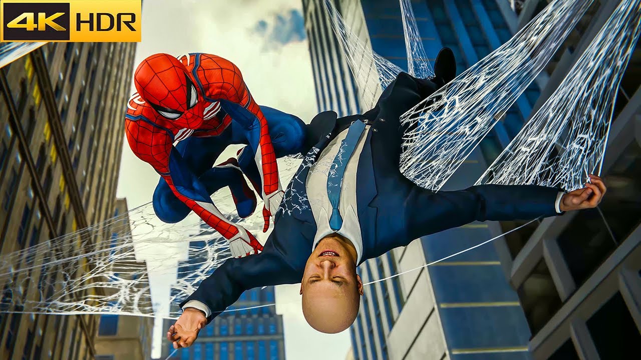 The Amazing Spider-Man Helicopter Chase Fight Scene 4K ULTRA HD - YouTube