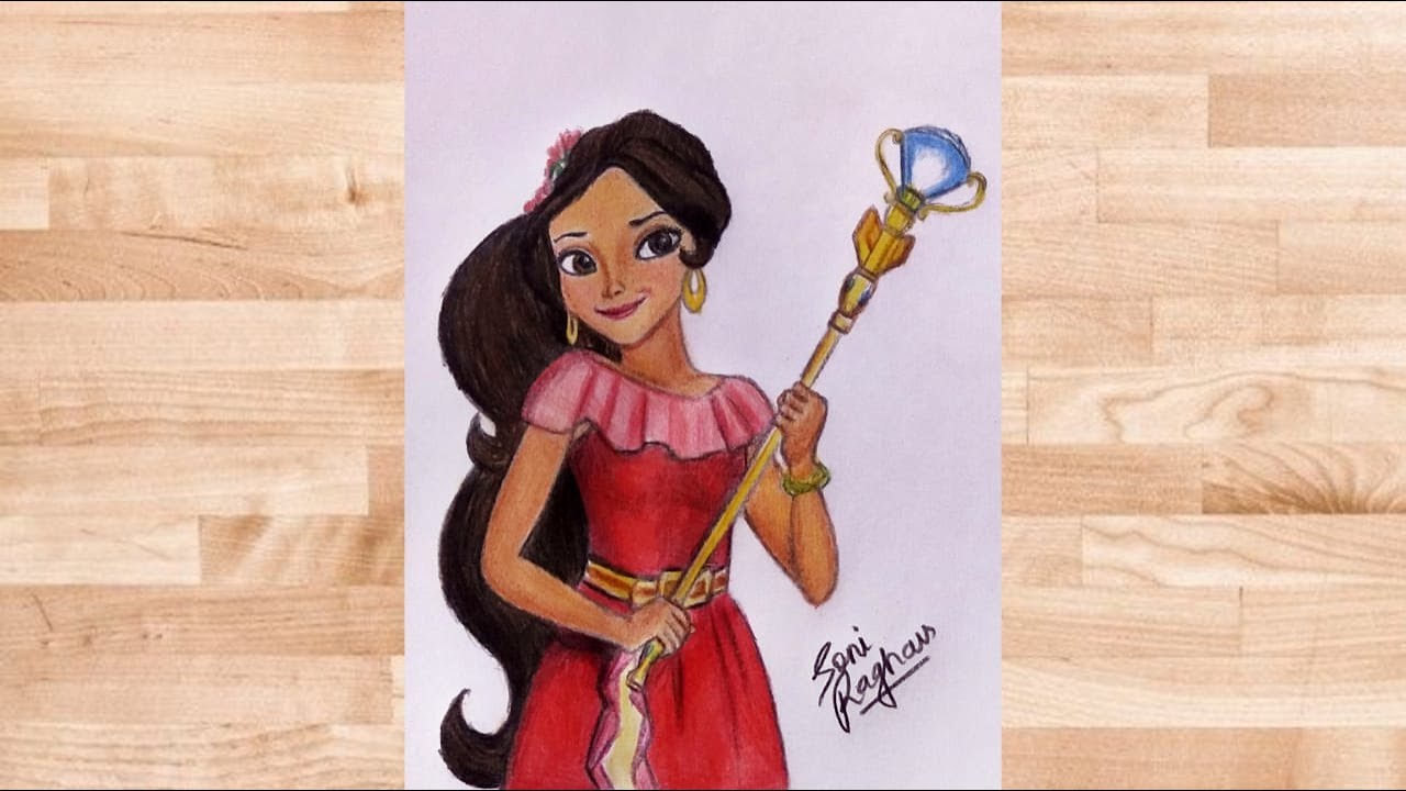 Elena of Avalor drawing | How to draw Princess Elena | How to draw ...