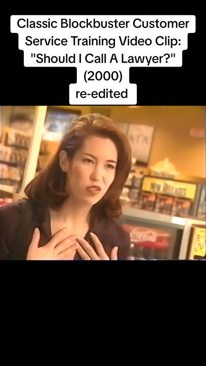 Should I Call A Lawyer? #blockbuster #trainingvideo #2000s #funny #customerservicetraining - YouTube