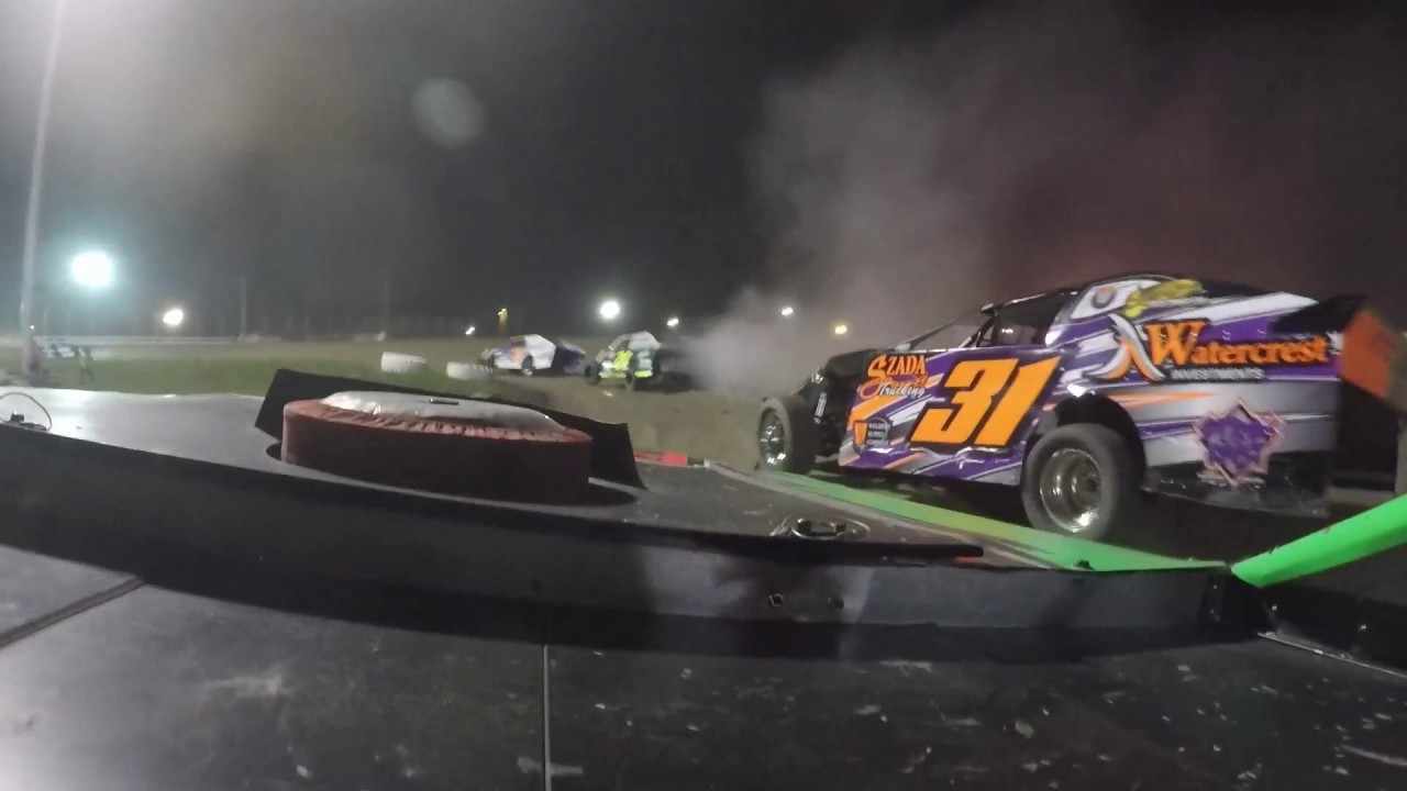 Wilmot Raceway Modifieds 5 27 17 A Main 52M In Car - YouTube