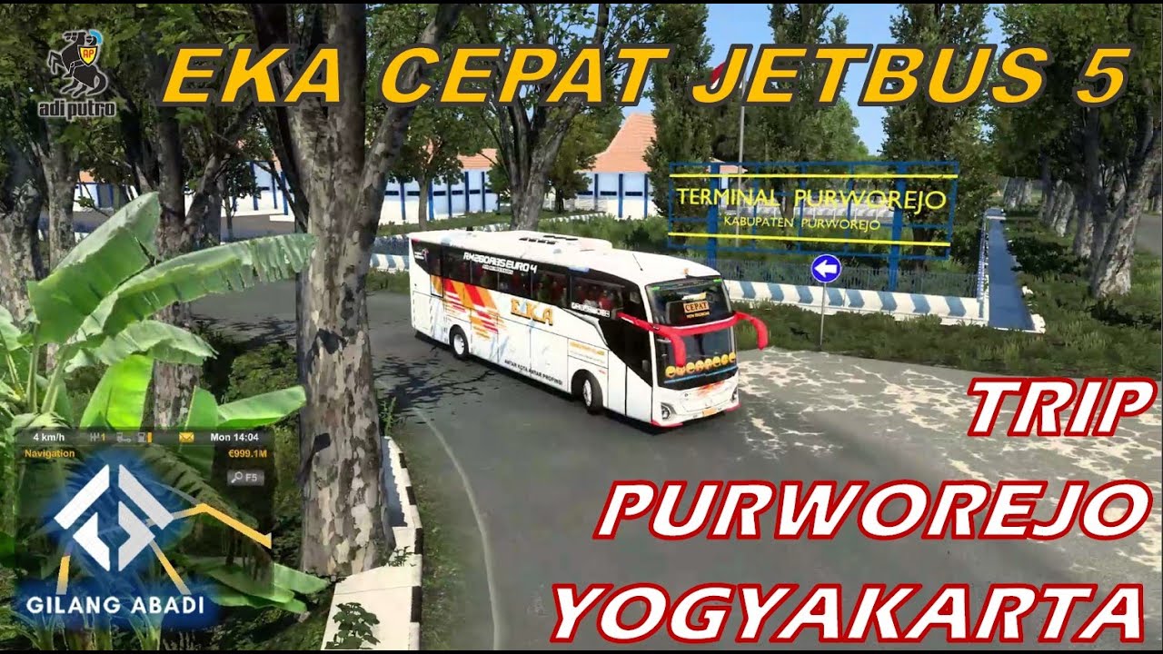SANGAT INDAH !!! EKA PATAS JETBUS 5 !!! TERMINAL PURWOREJO - TERMINAL ...