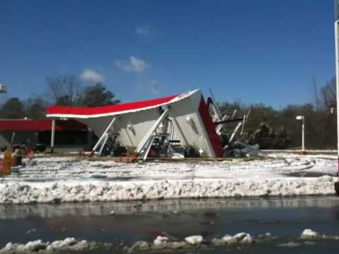 Gas Station Collapse - YouTube