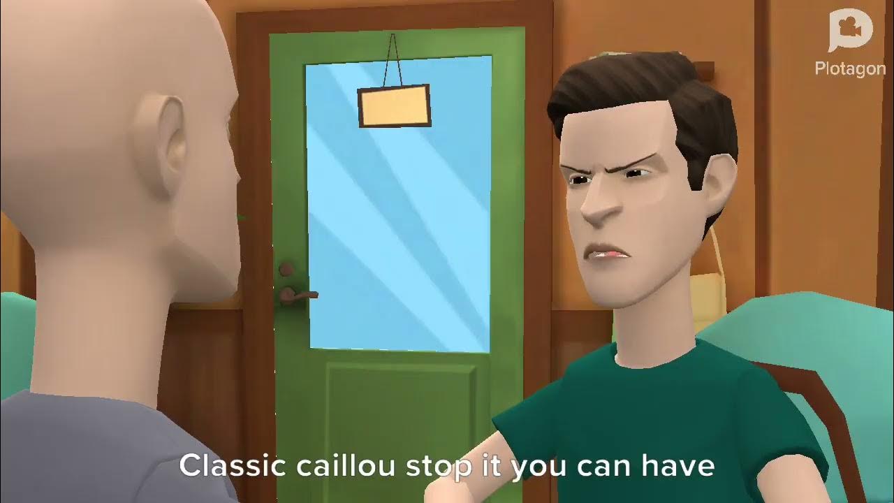 classic caillou misbehave at breakfast grounded - YouTube