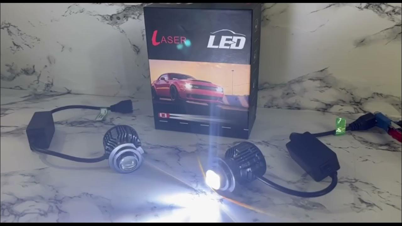 светодиодные лампы Lazer h7 с линзой - YouTube