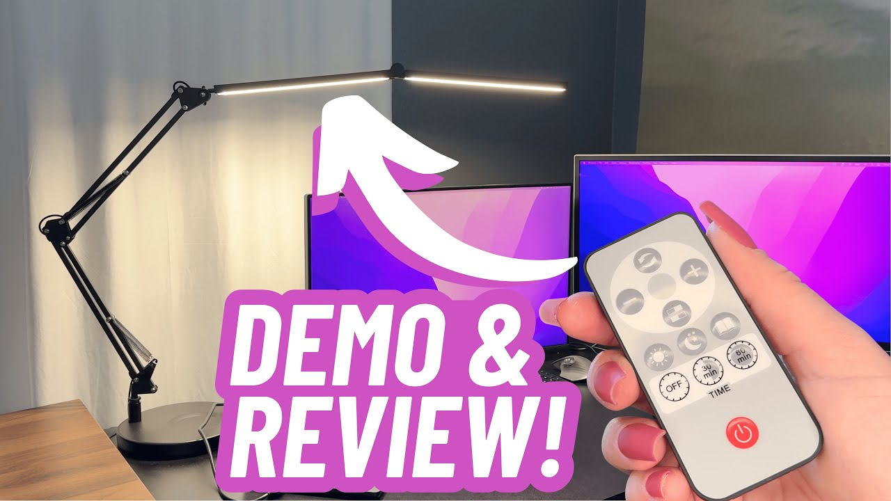 Toolour LED Desk Lamp Review: Adjustable, Bright & Customizable ...