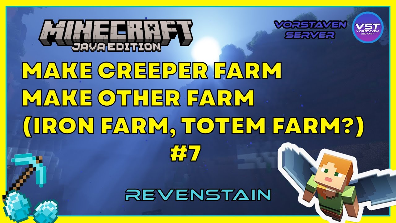 Making Creeper Farm & Other Farm Thingy (Vorstaven Server) #7 ...