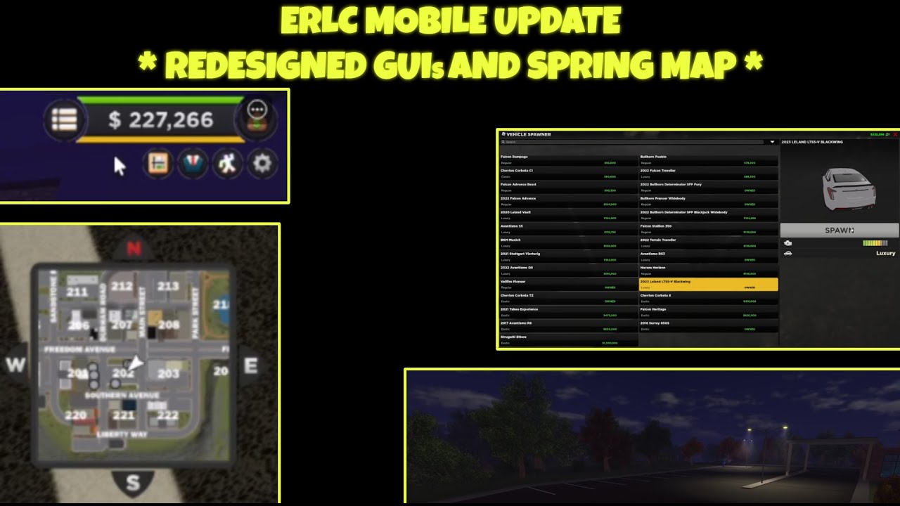 ERLC MOBILE UPDATE * REDESIGNED GUIs AND SPRING MAP * (Roblox) - YouTube