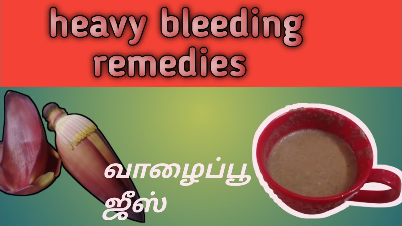 heavy bleeding remedy - YouTube