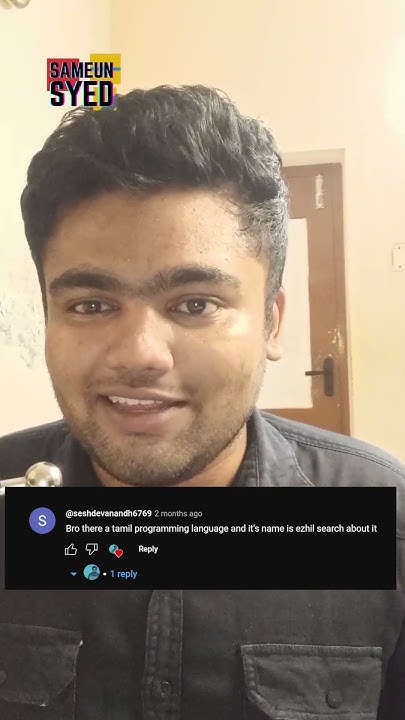 Tamil First Programming Language Ezhil | Sameun Syed #programing # ...