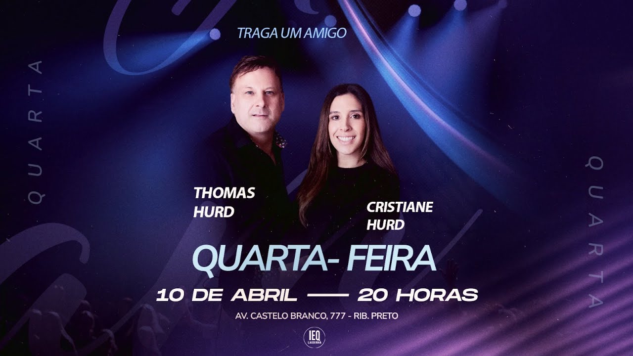 CULTO 🔴 AO VIVO - Pr. Thomas Hurd e Pra. Cristiane Hurd - YouTube